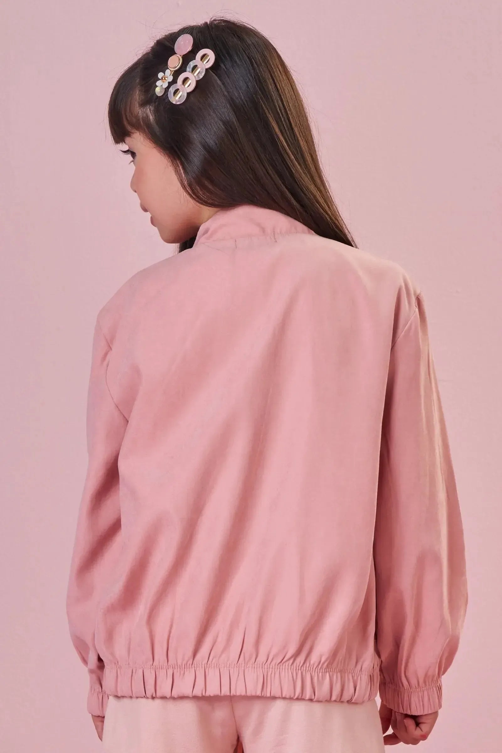 Jaqueta Corta Vento em Nylon Toque de Pêssego 91890 Infanti Infantil M